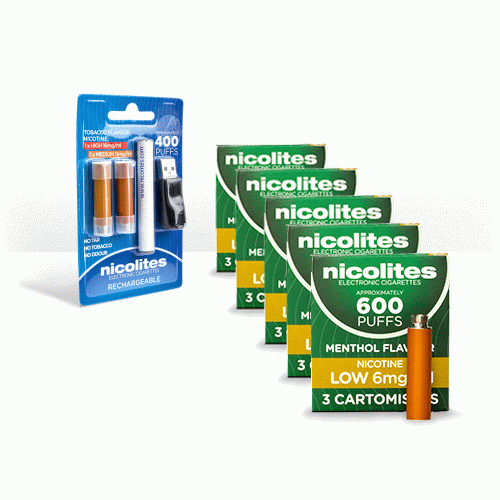 Nicolites Rechargeable Electronic Cigarette Starter Kit And Nicolites 5680